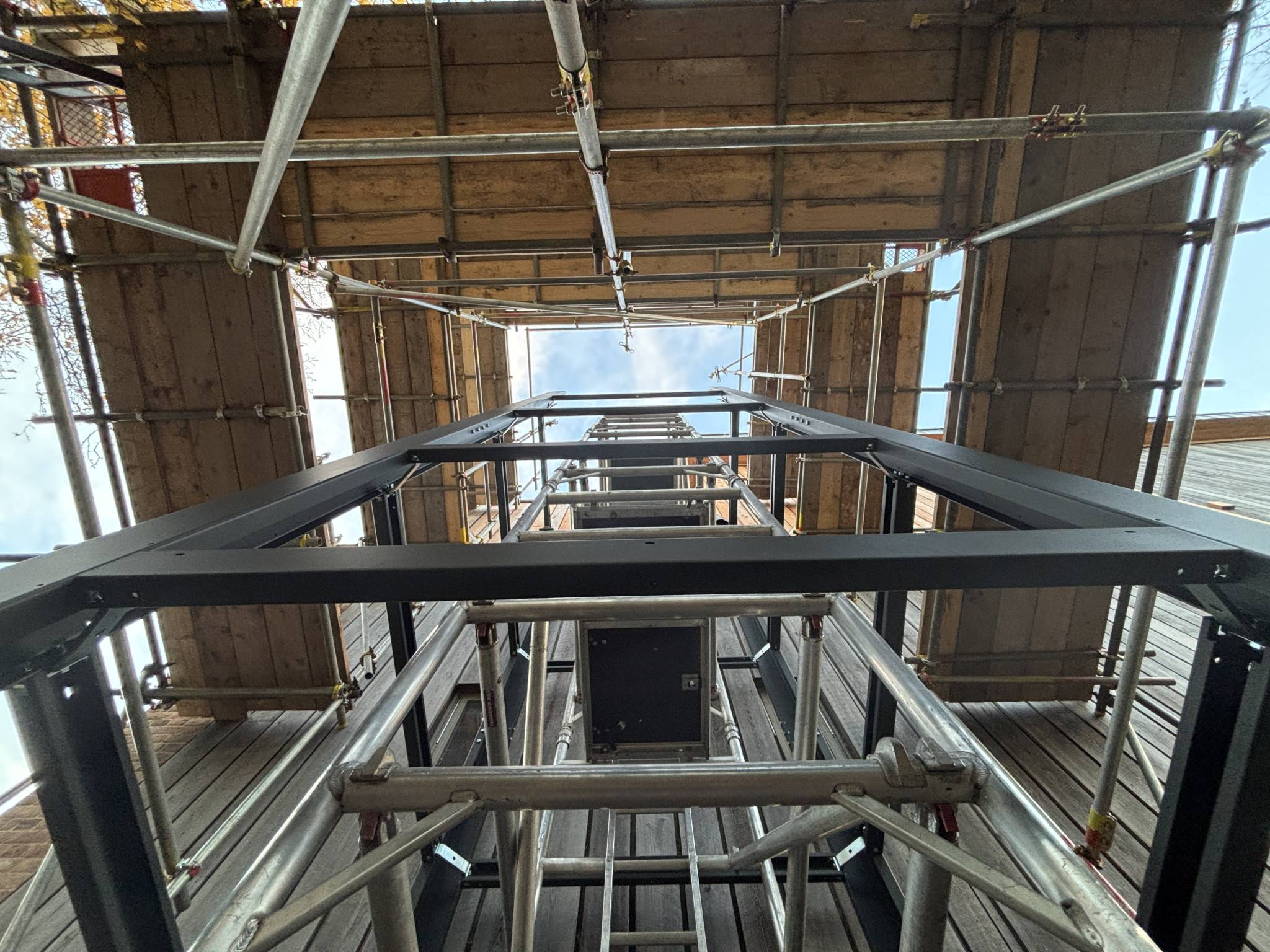 The lift to the Treetop Studio | Grange Park Opera